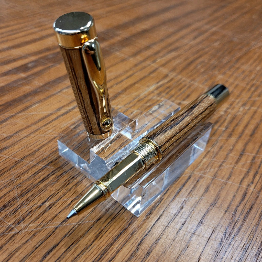 Osage Orange Wood/Gold/Atrax Rollerball Hand-Turned Pen – Soul Paper